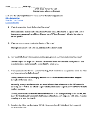 Unit 4 Geog Review Packet w o MCQ - Unit 4 Test Review Packet- AP Human ...