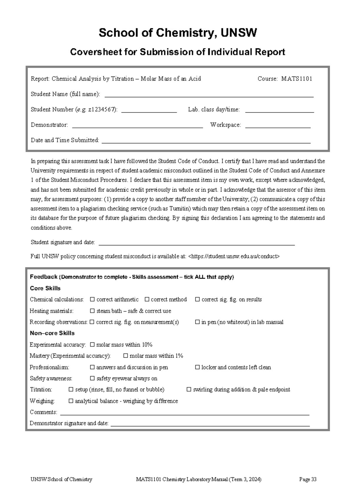 MATS1101-lab-manual - chem submission only - UNSW School of Chemistry ...