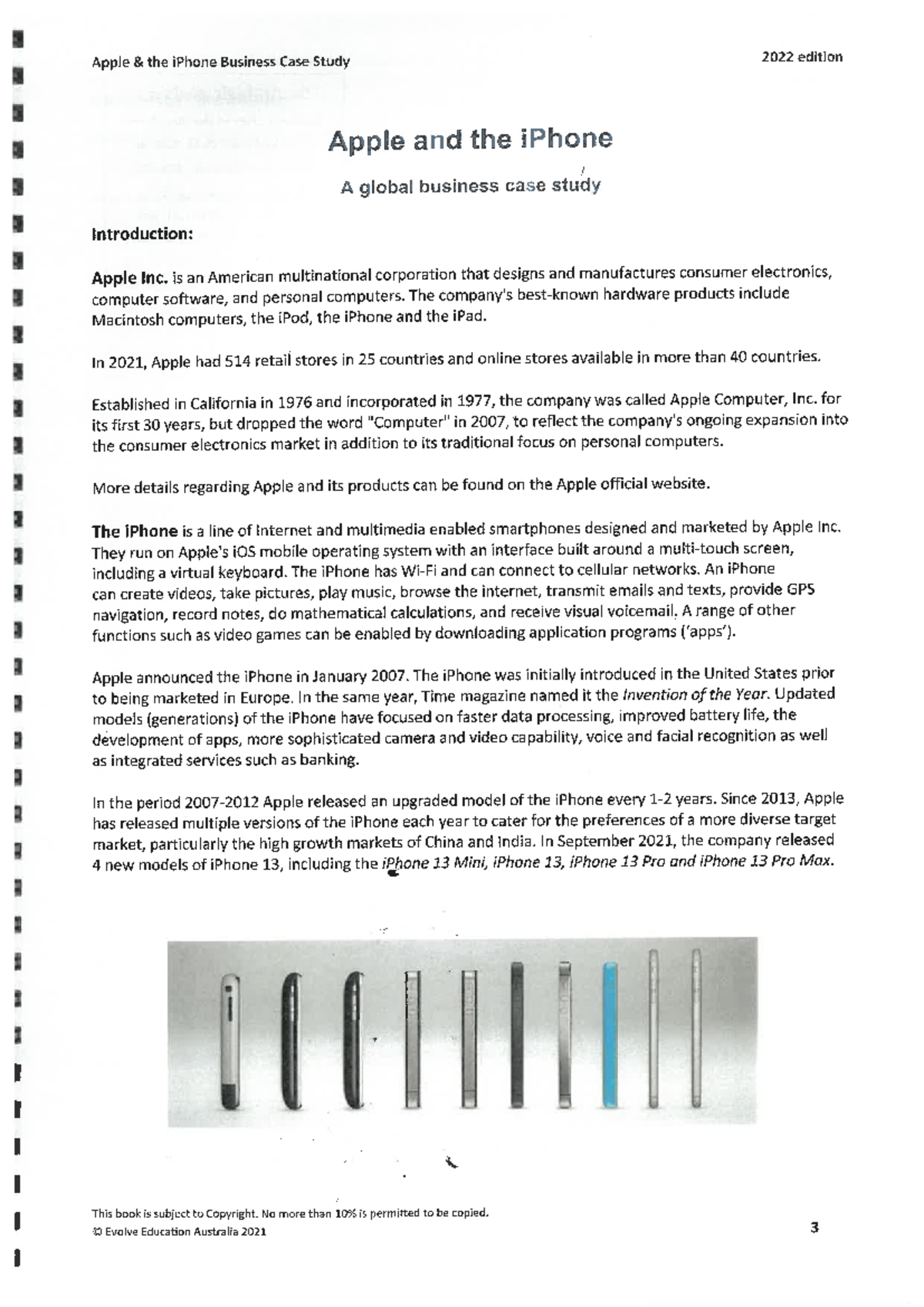 Apple Case Study - Apple the iPhone Business Case Study 2022 edition Apple and the iPhone A ...
