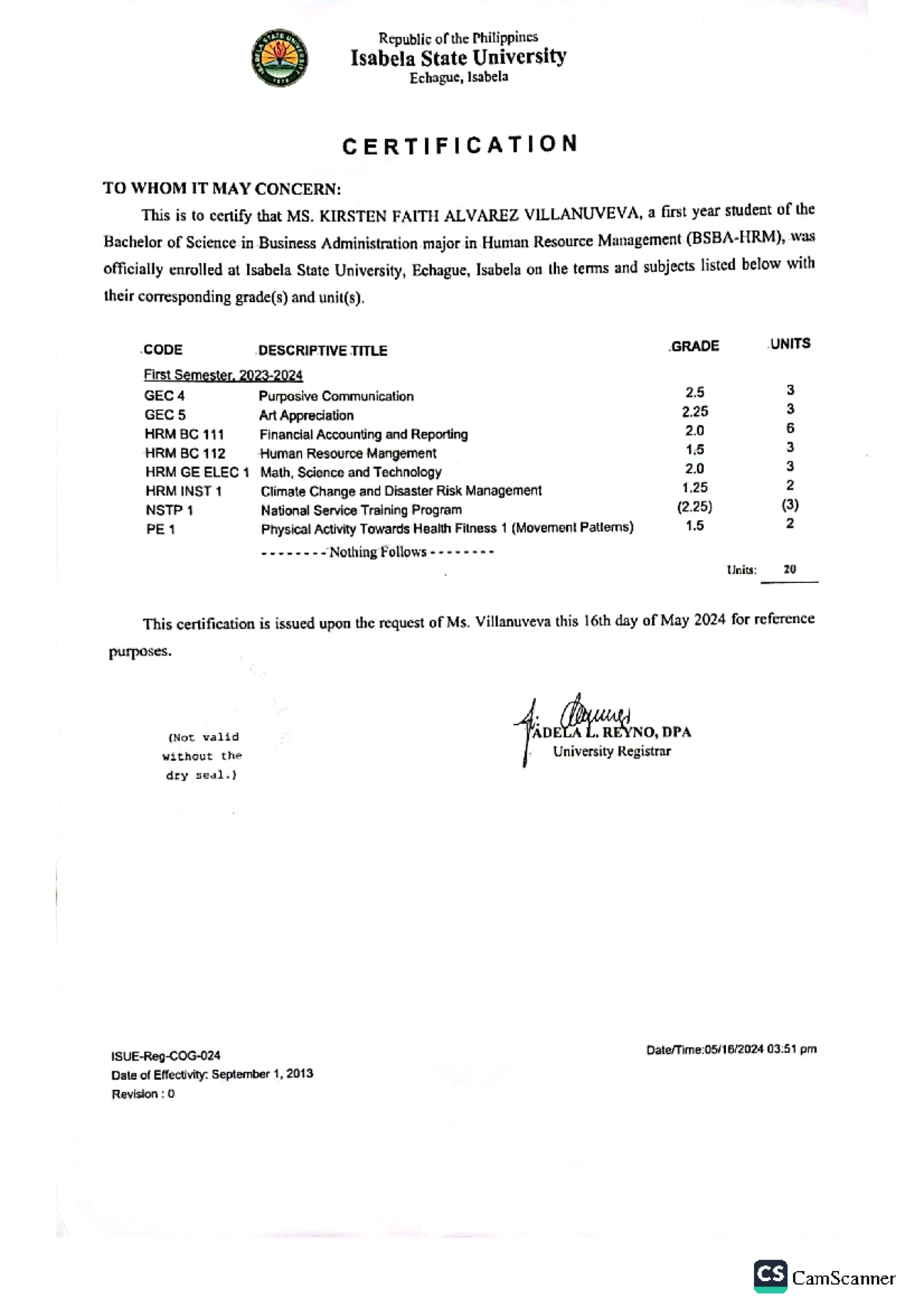 INMATE TRANSFER - Criminal Justice System - CamScanner - Studocu