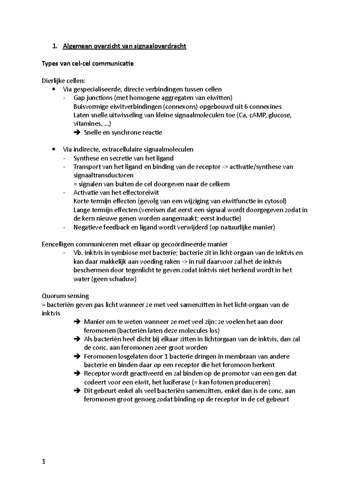 Celcel communicatie - Algemeen overzicht van signaaloverdracht Types ...