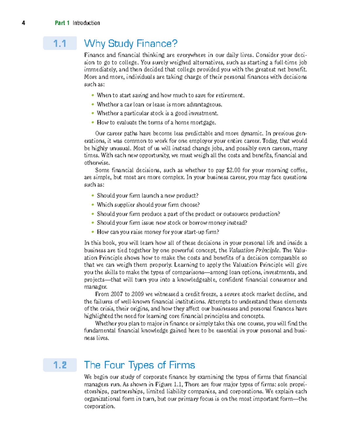 Berk Why Study Finance - Nice S D - 4 Part 1 Introduction 1 Why Study ...