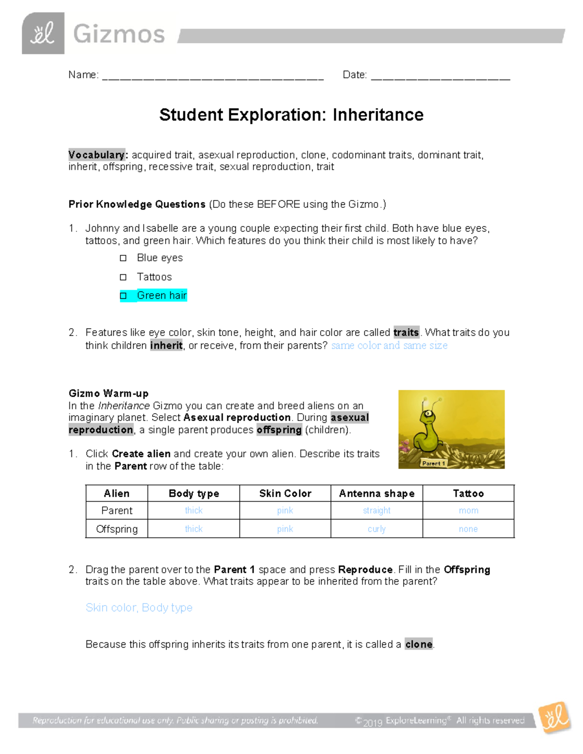 Davin Friloux - Inheritance SE Gizmo STD WS - Name