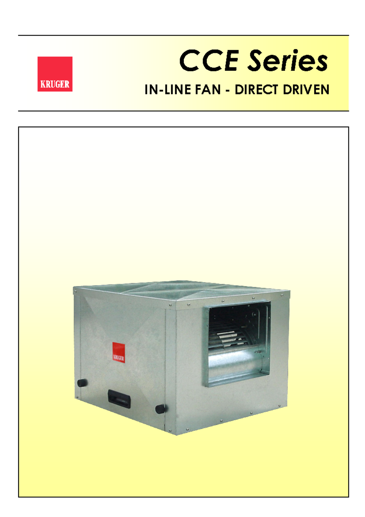 mechanical engineering - IN-LINE FAN - DIRECT DRIVEN CCE Series ...