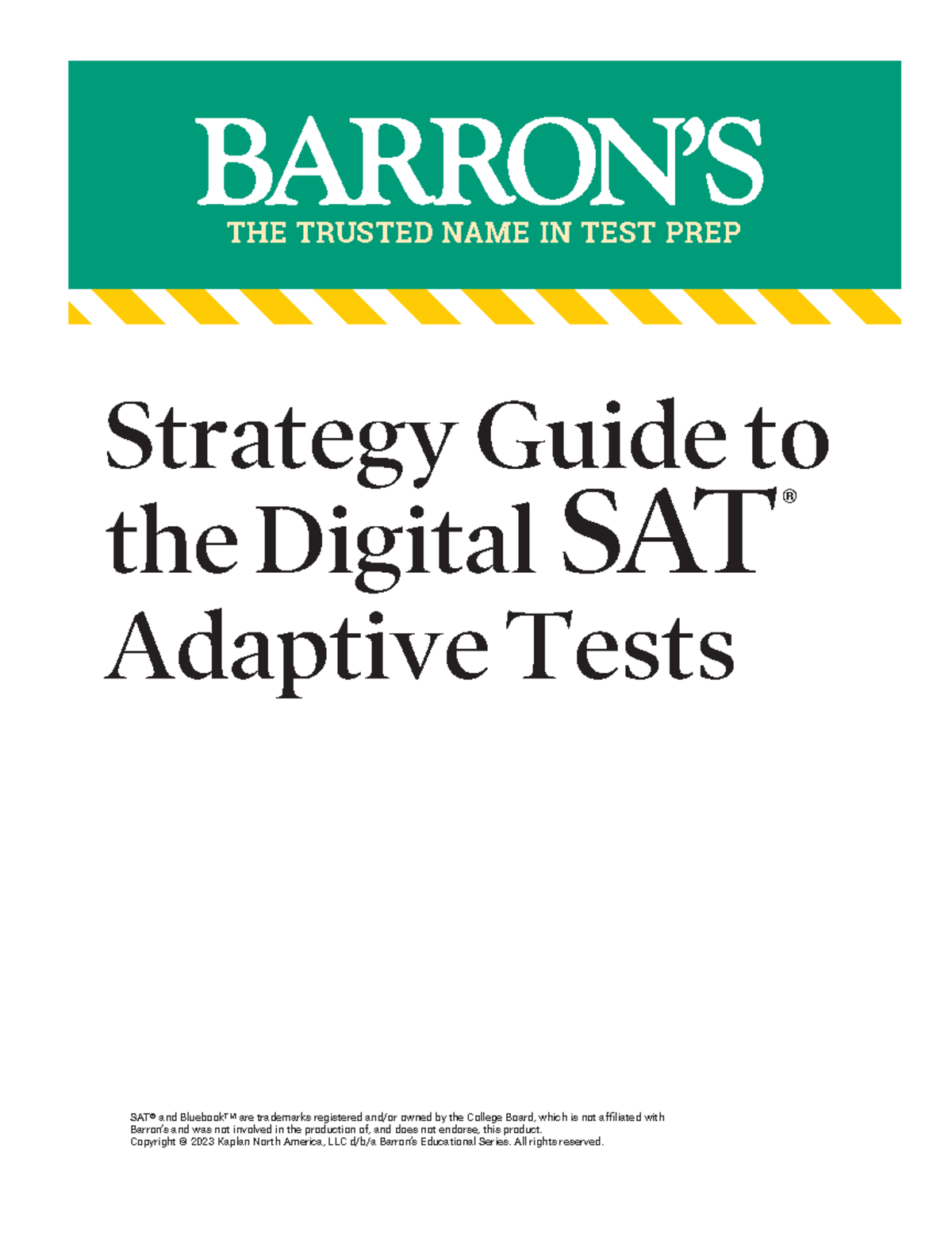 Barron's Digital SAT Strategy Guide Final - ® SAT ® and Bluebook TM are ...