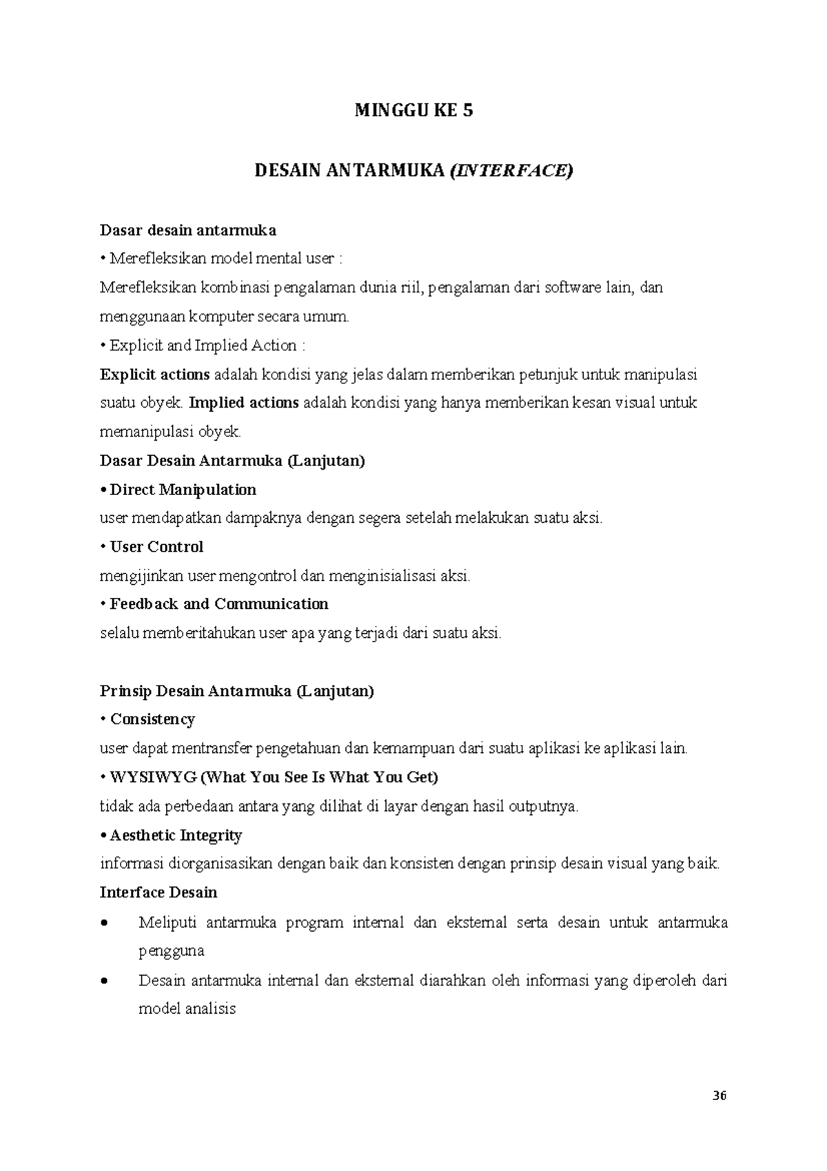 Modul Interaksi Manusia Komputer Bagian 5 Desain Antarmuka - MINGGU KE ...