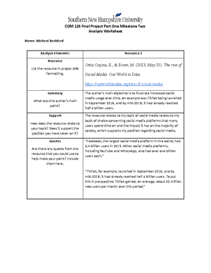 5-2 Milestone Two - Presentation for Business Canvas - BUS 400 ...