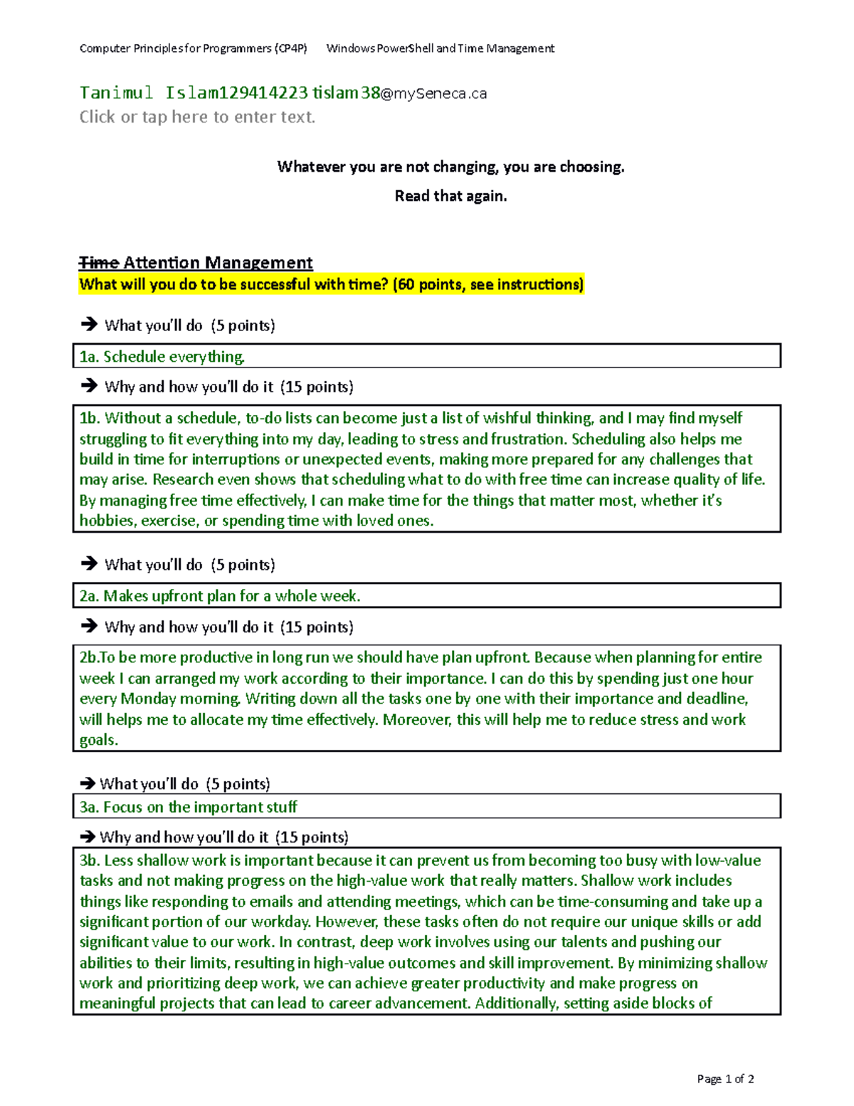 Cp4p Ui Time Mgmt Activity Answers Computer Principles For Programmers Cp4p Windows
