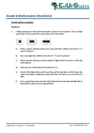 Exponents Investigation Memo grade 8 - Investigation Memo: Exponents ...