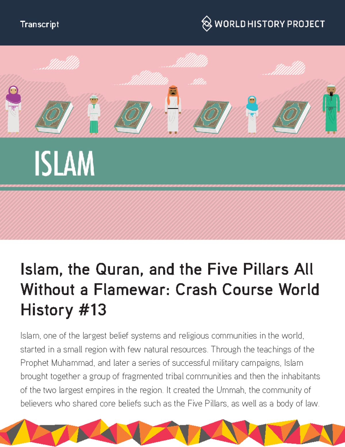 CC Islam the Quran and the Five Pillars All Without a Flamewar CCWH 13 ...