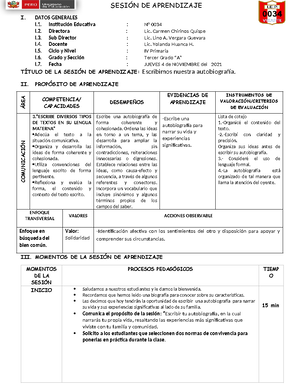 3° SES COMU LUN 7 Agosto Leemos UN Afiche DEL BUEN Trato - SESIÓN DE APRENDIZAJE COMUNICACIÓN I ...