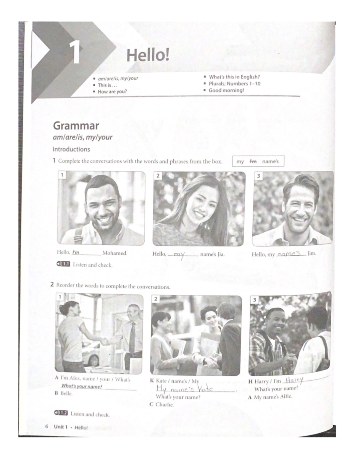 Unit 1 Workbook unidad de trabajo aprendizaje ingles - Studocu