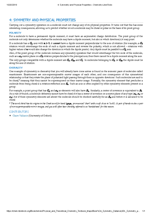 Combining symmetry operations ‘group multiplication’ - Chemistry Libre ...