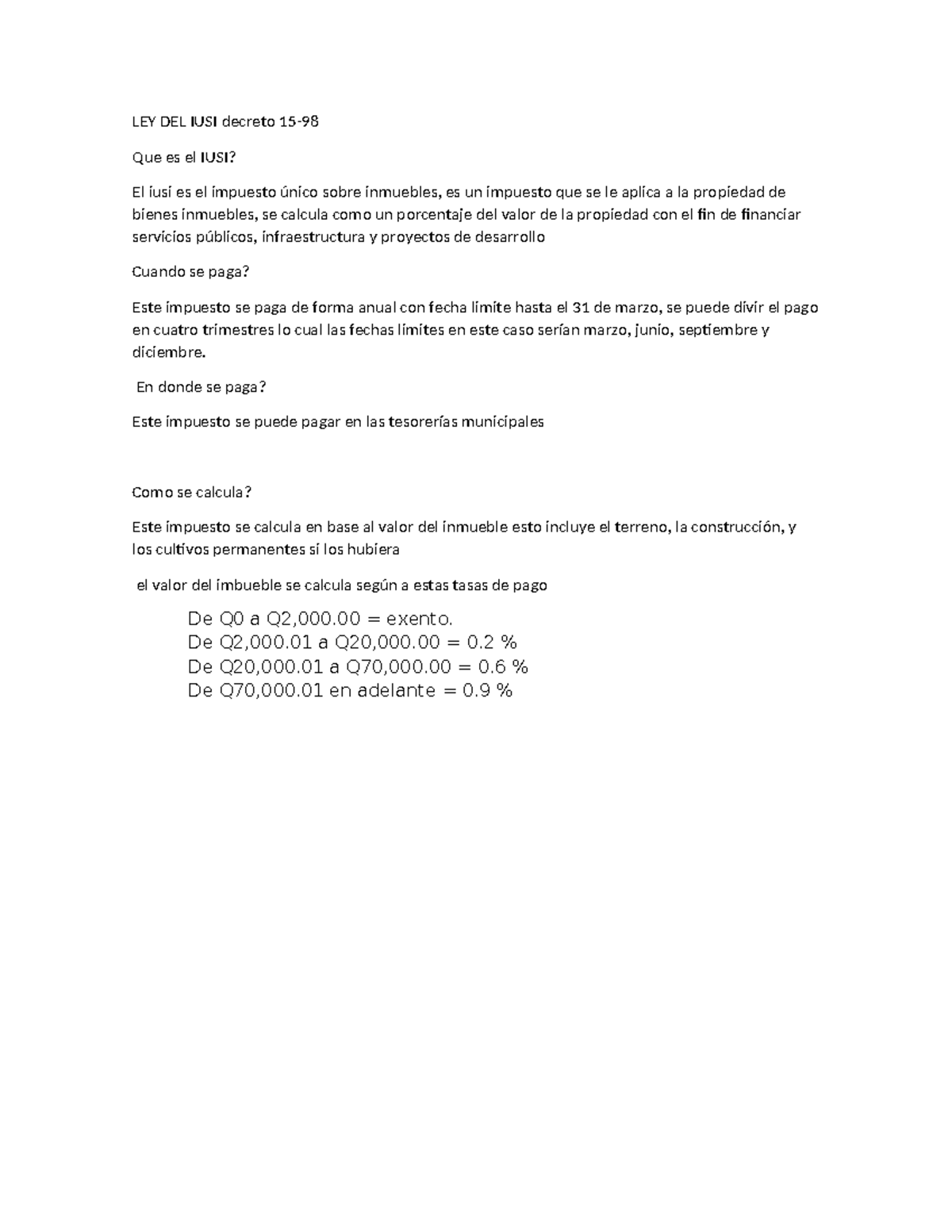 LEY DEL IUSI decreto 15 - Estudiante - LEY DEL IUSI decreto 15- Que es ...