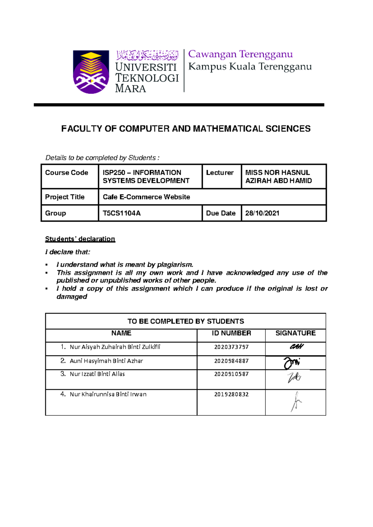 System Development Plan (SDP) - Draft - Software Development Plan - UiTM - Studocu