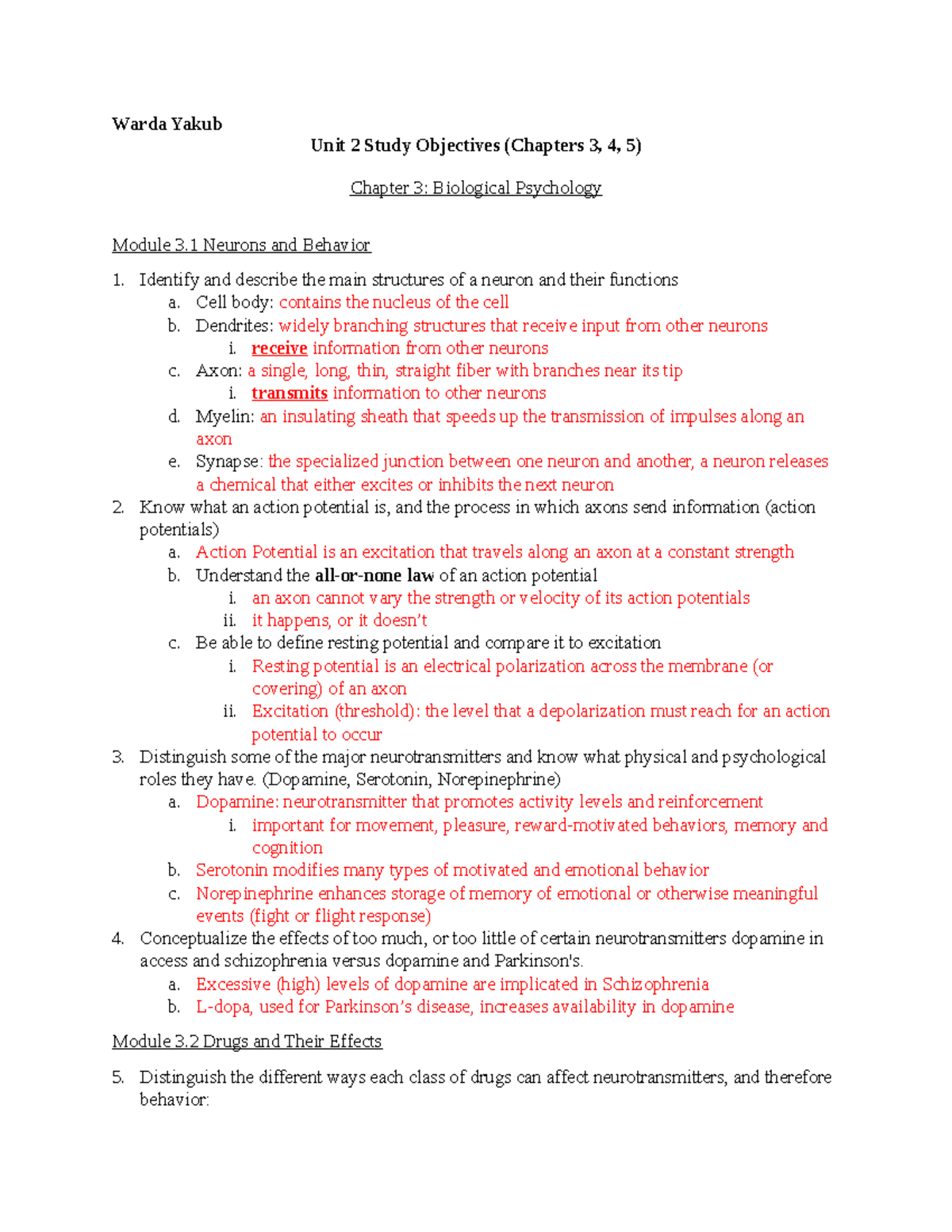 Unit 2 Objectives - Study guide - summarizes what's going to be on the ...