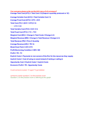 Econ 101 - Midterm 1 - Summary - MIDTERM I : SUMMARY ####### MIDTERM T ...