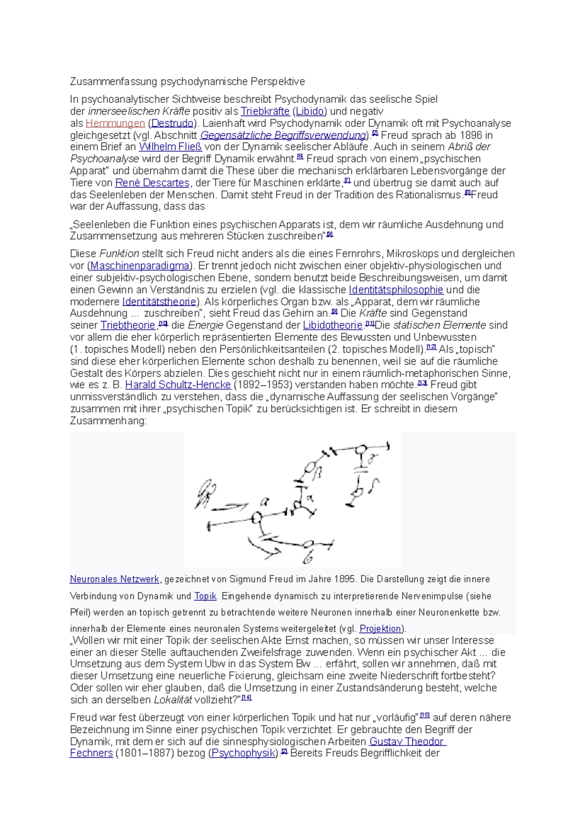 Study Drive 1 - Zusammenfassung psychodynamische Perspektive In ...