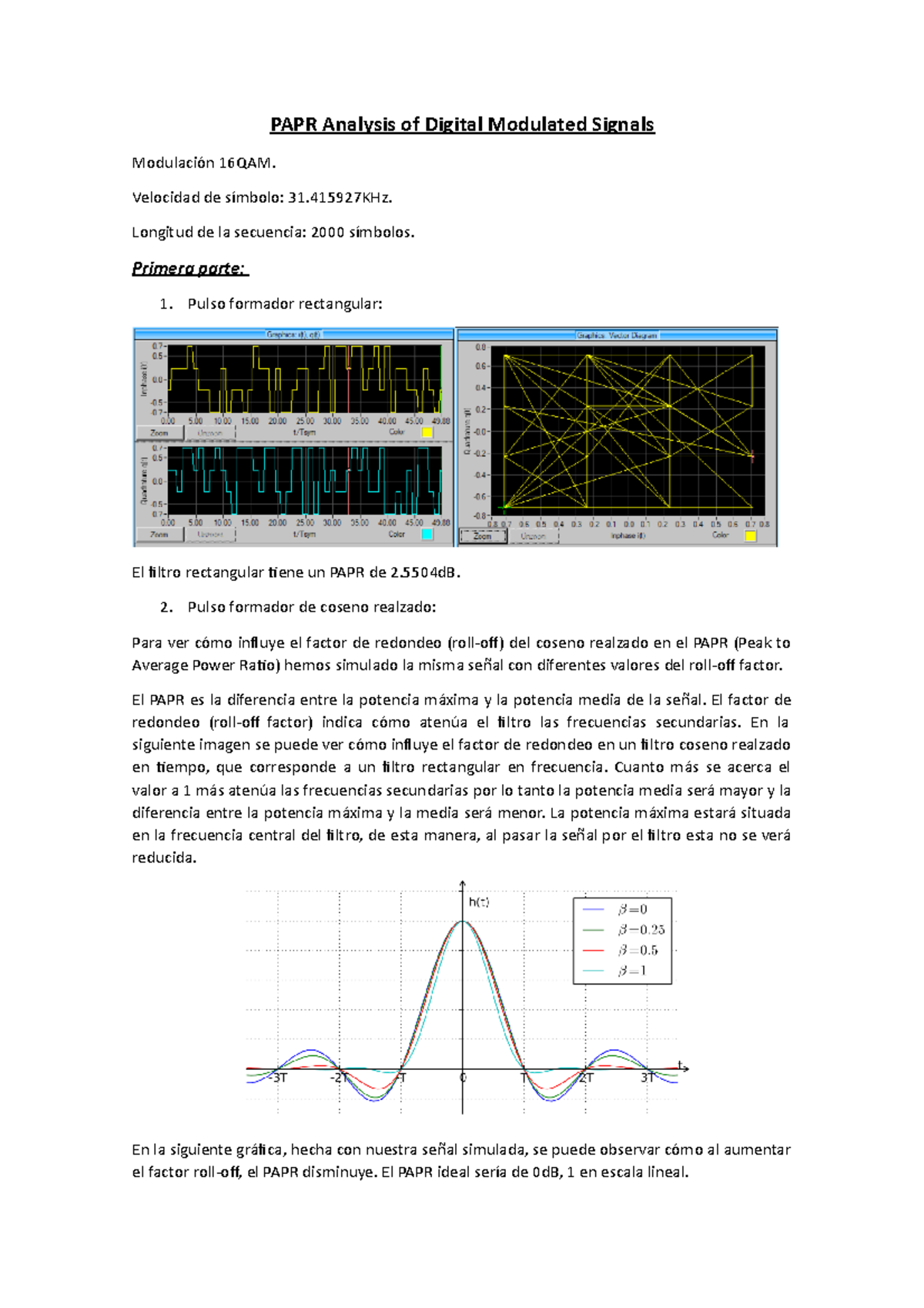 PAPR Analysis of Digital Modulated Signals - PAPR Analysis of Digital Modulated Signals ...