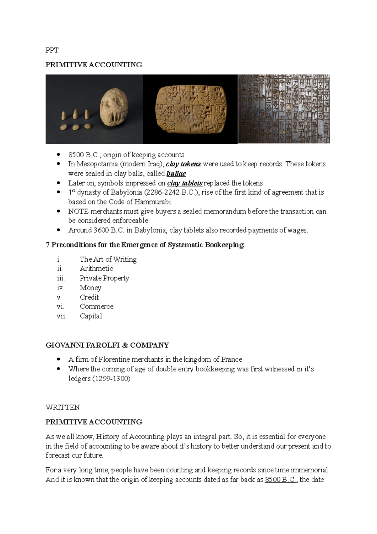 Primitive-ACC - this is our report, primitive accounting, in the ...