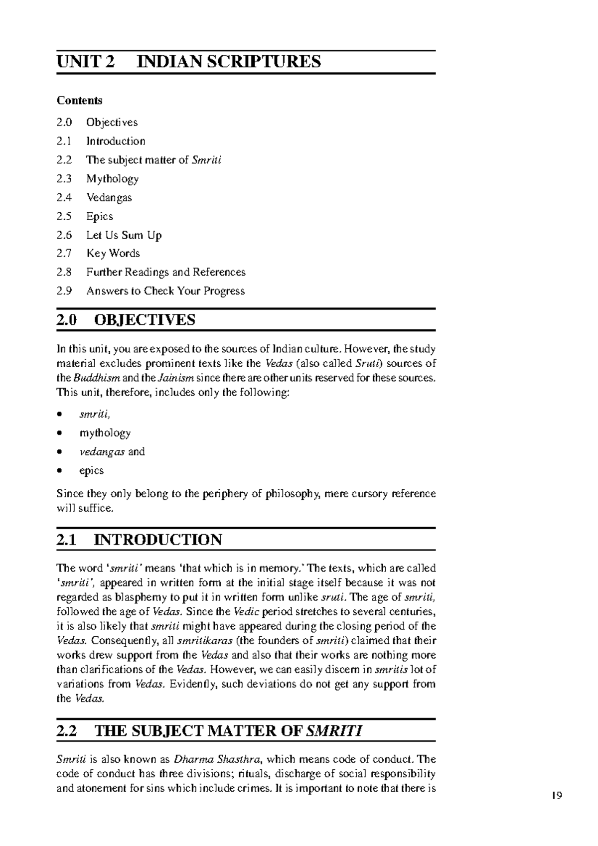 Unit-2 - Important - General Characteristics of UNIT 2 INDIAN SCRIPTURES Indian Philosophy ...