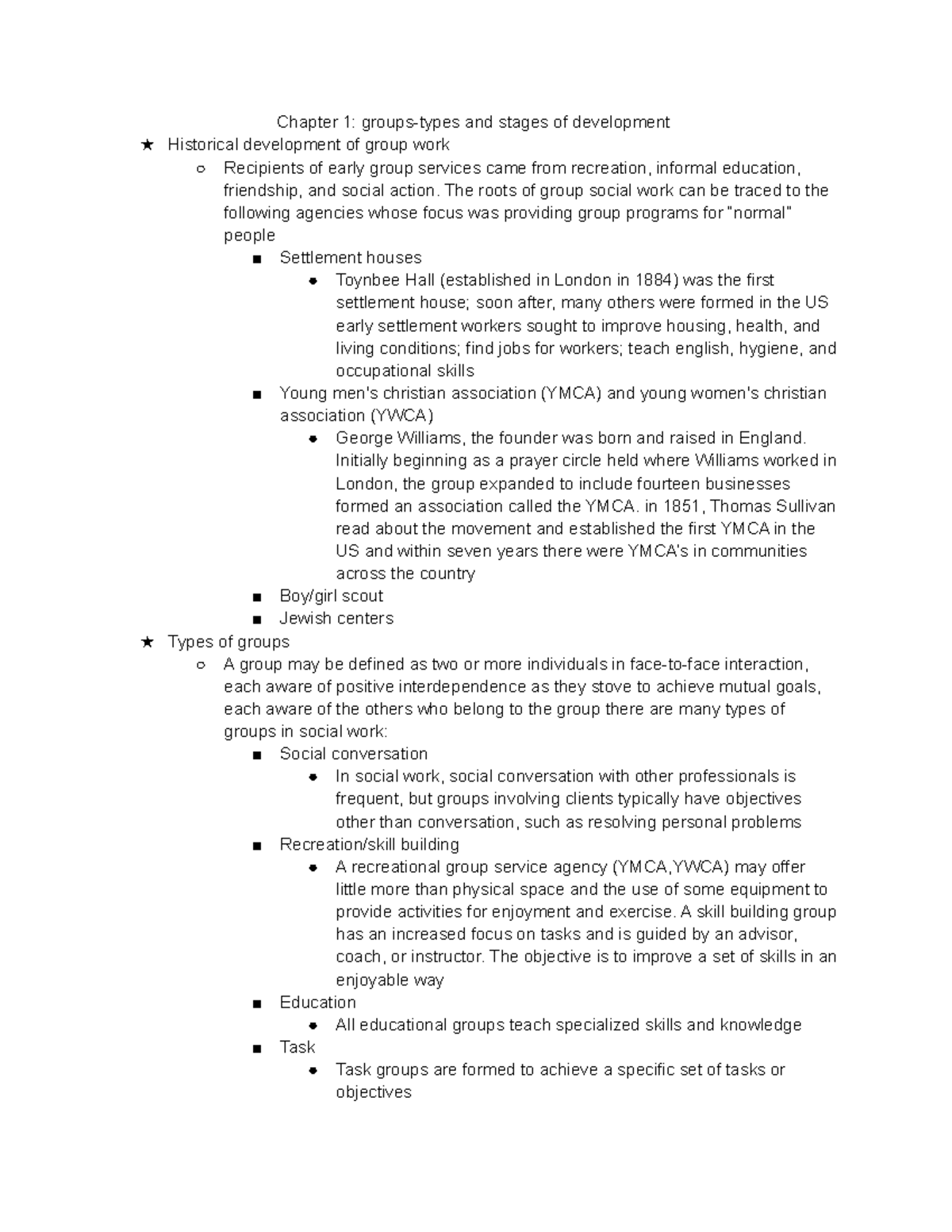 Chapter 1 groups-types and stages of development - Chapter 1: groups ...