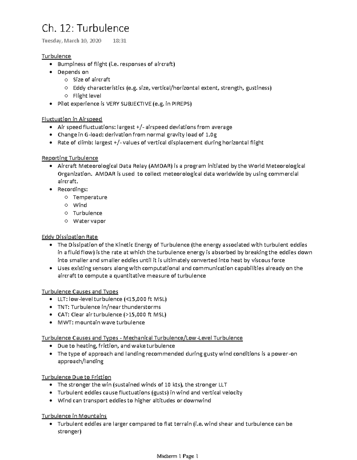 Ch. 12 Turbulence - Lecture notes 16 - Warning: TT: undefined function ...