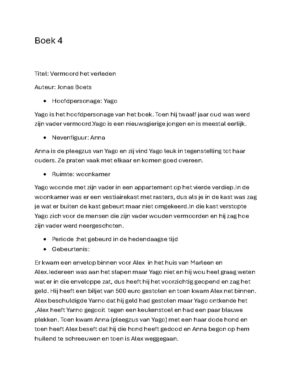 Document - Vermoord het verleden - Boek 4 Titel: Vermoord het verleden ...