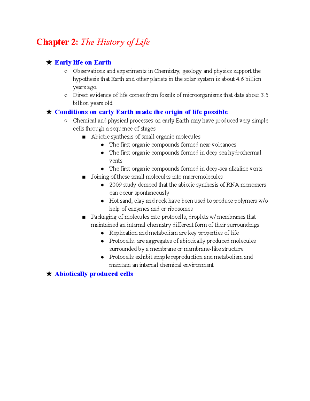 Bio Chapter 25 The History of Life - Chapter 2: The History of Life ...