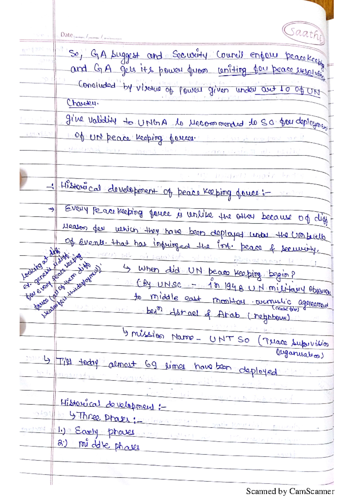 IL 2nd Half notes - Date saathi So, GA suggest and Security Council ...