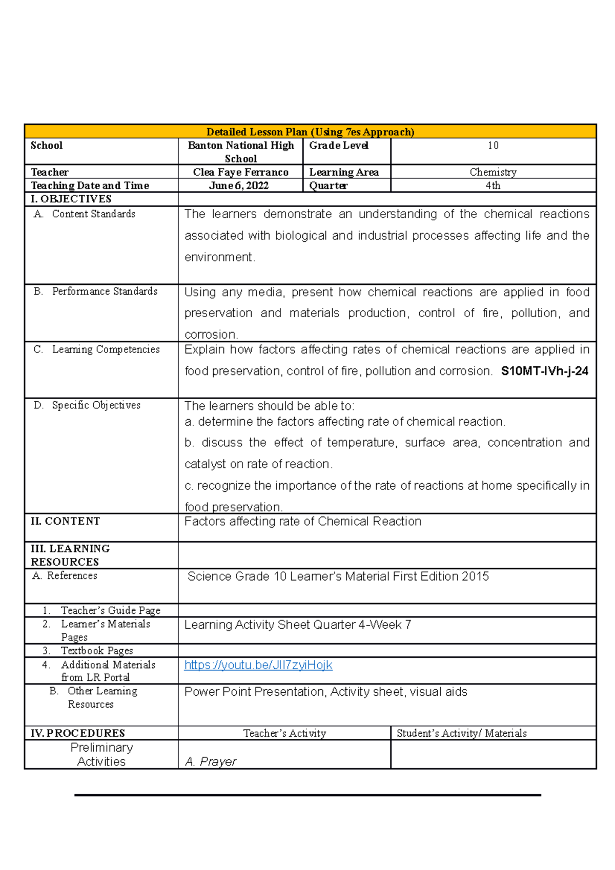 Lesson-Plan-Format.ok- Detailed Lesson Plan (Using 7es Approach) School ...