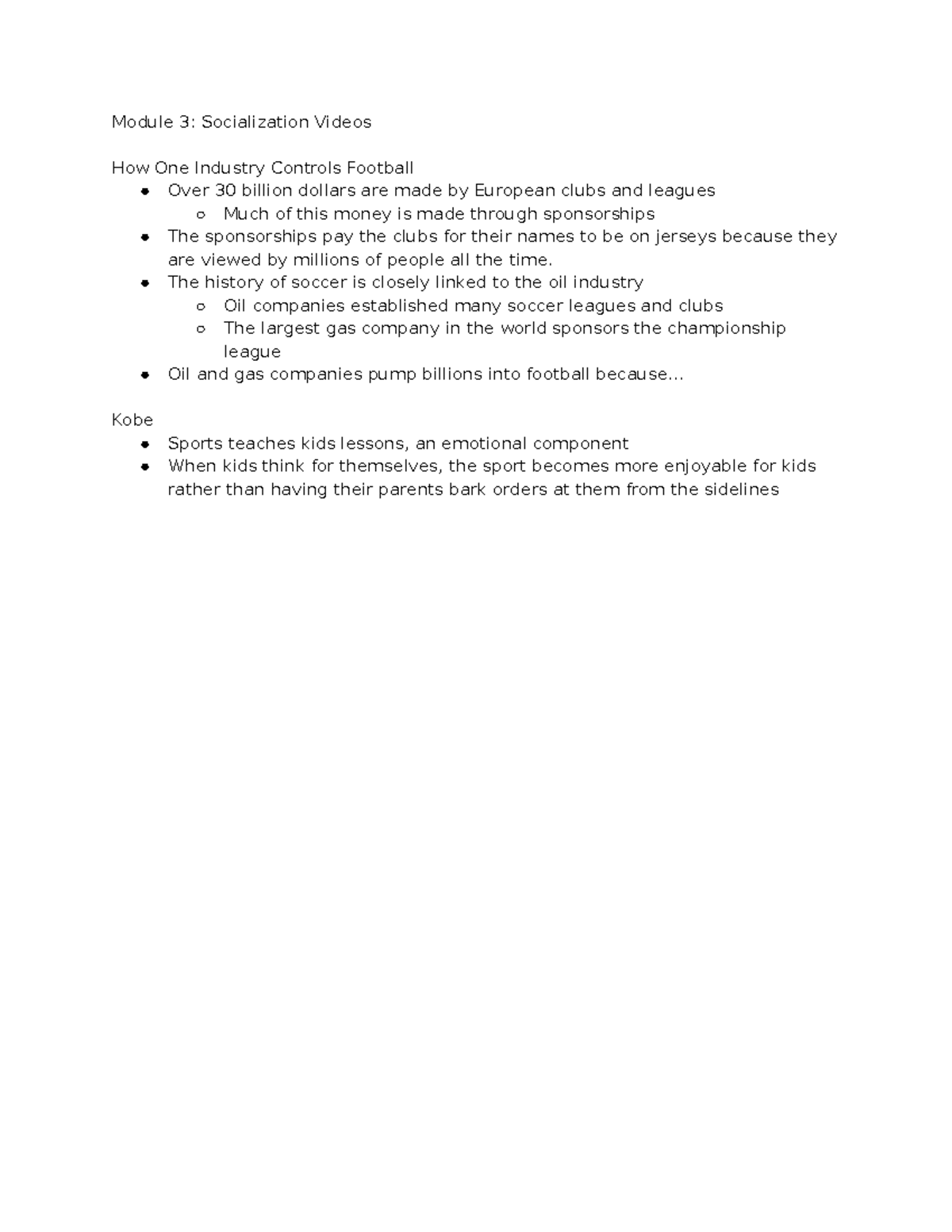 Module 3 Socialization Videos - Module 3: Socialization Videos How One ...