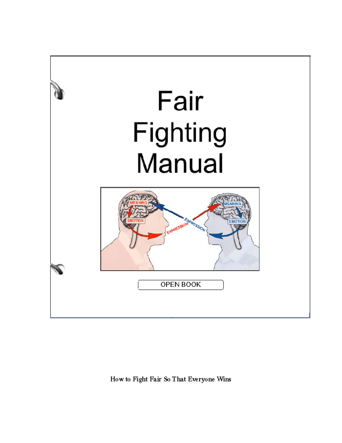 Fair Fighting Manual - Lecture notes 1 - How to Fight Fair So That ...