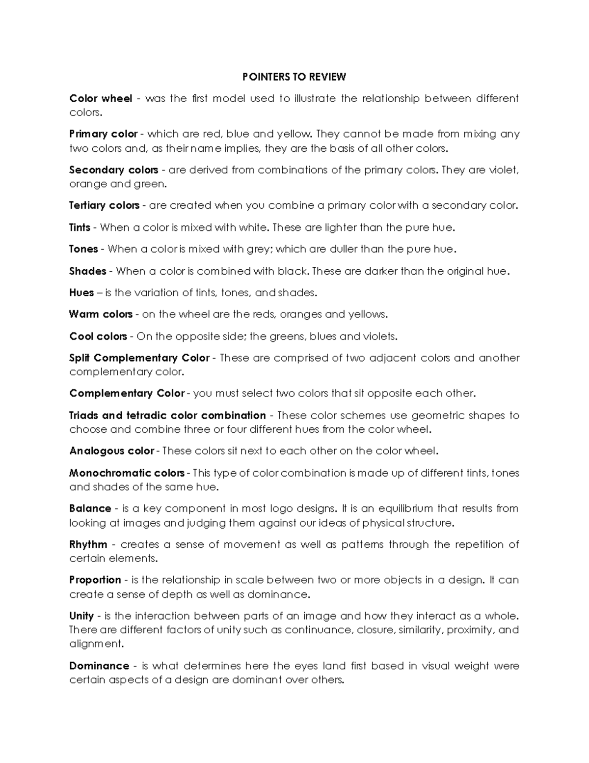 Pointers To Review It A Lecture Notes For Programming Pointers To Review Color Wheel Was