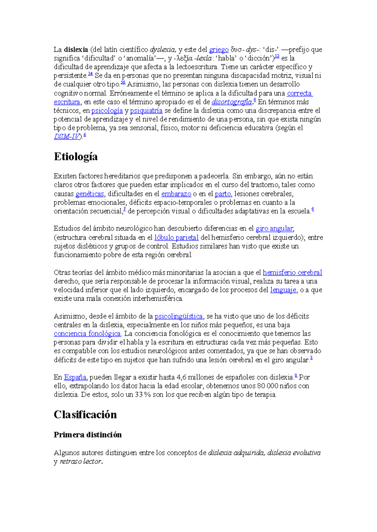 La dislexia - mayor - La dislexia (del latín científico dyslexia, y ...