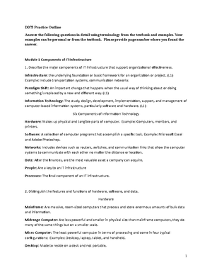 D075 Information Technology 2021 Pre-assessment - 1 A large heating and ...