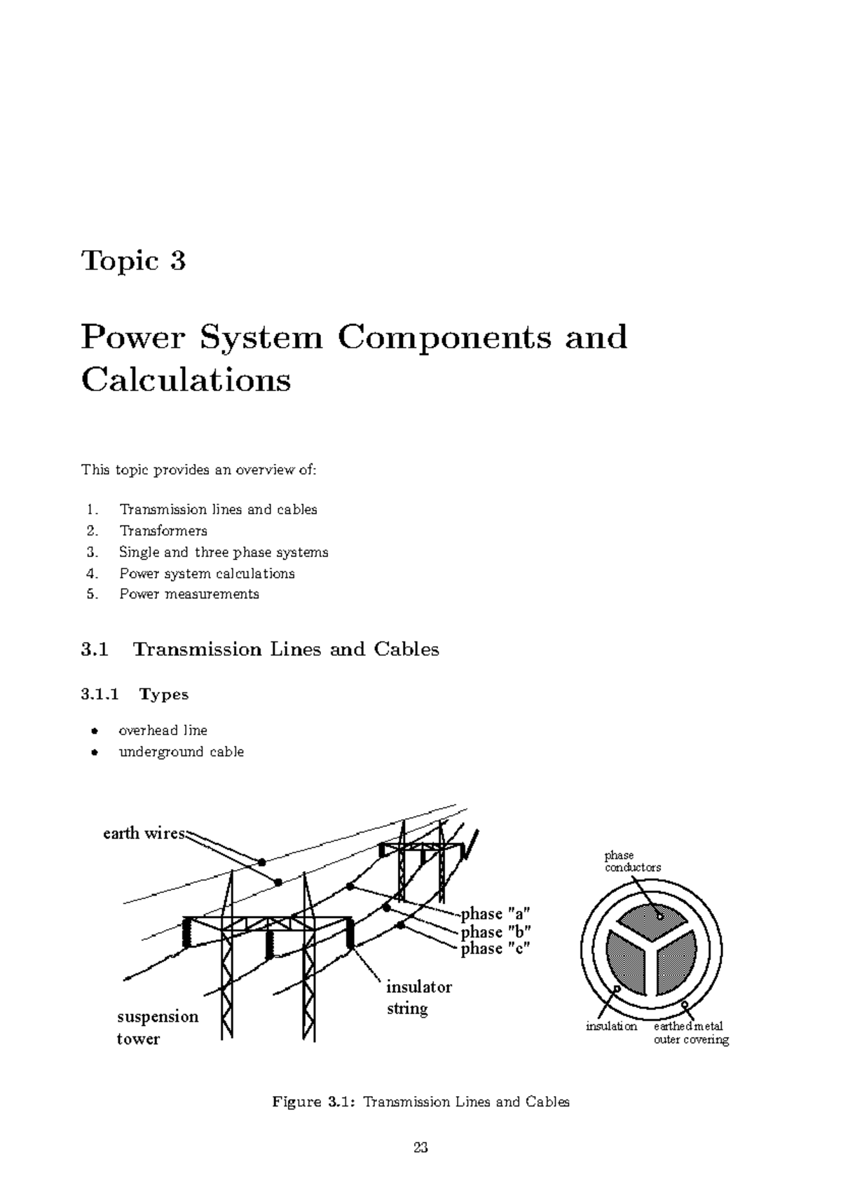 03 Power System Compnonents and Calculations - Topic 3 Power System ...