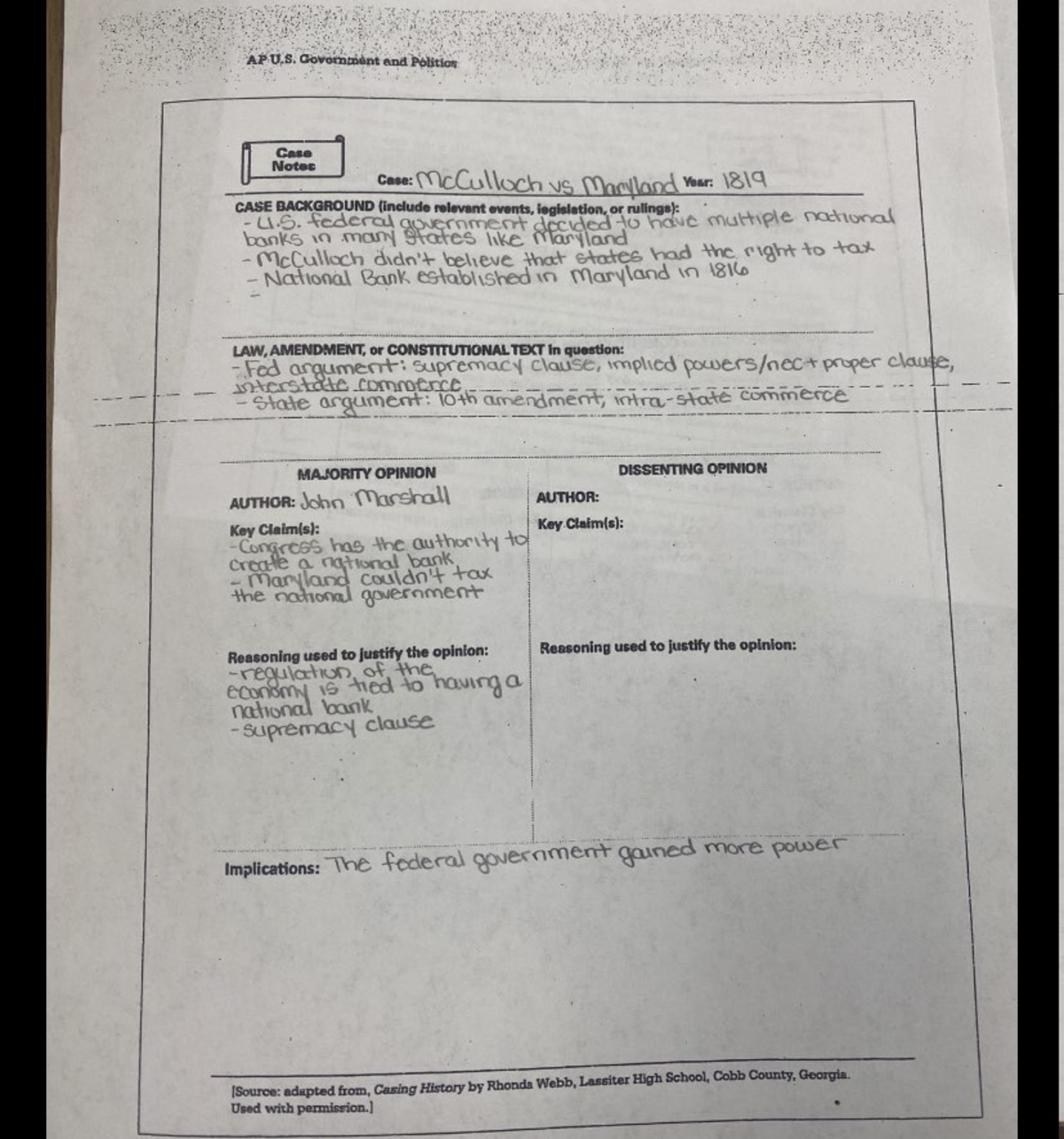 AP US Government S1- AP US Government assignment that will give you a ...