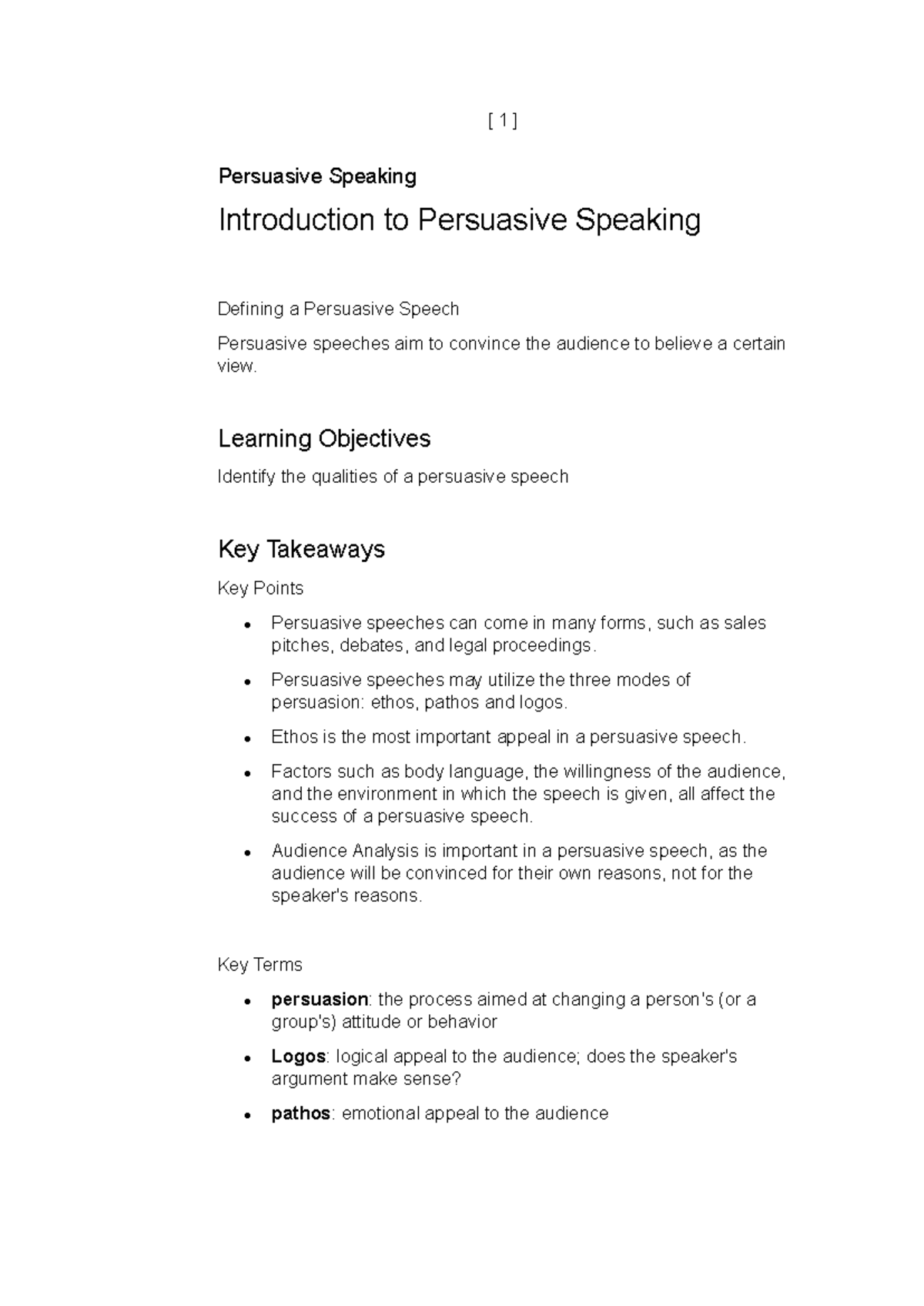 1 Introduction-TO- Persuasive- Speaking - Persuasive Speaking ...
