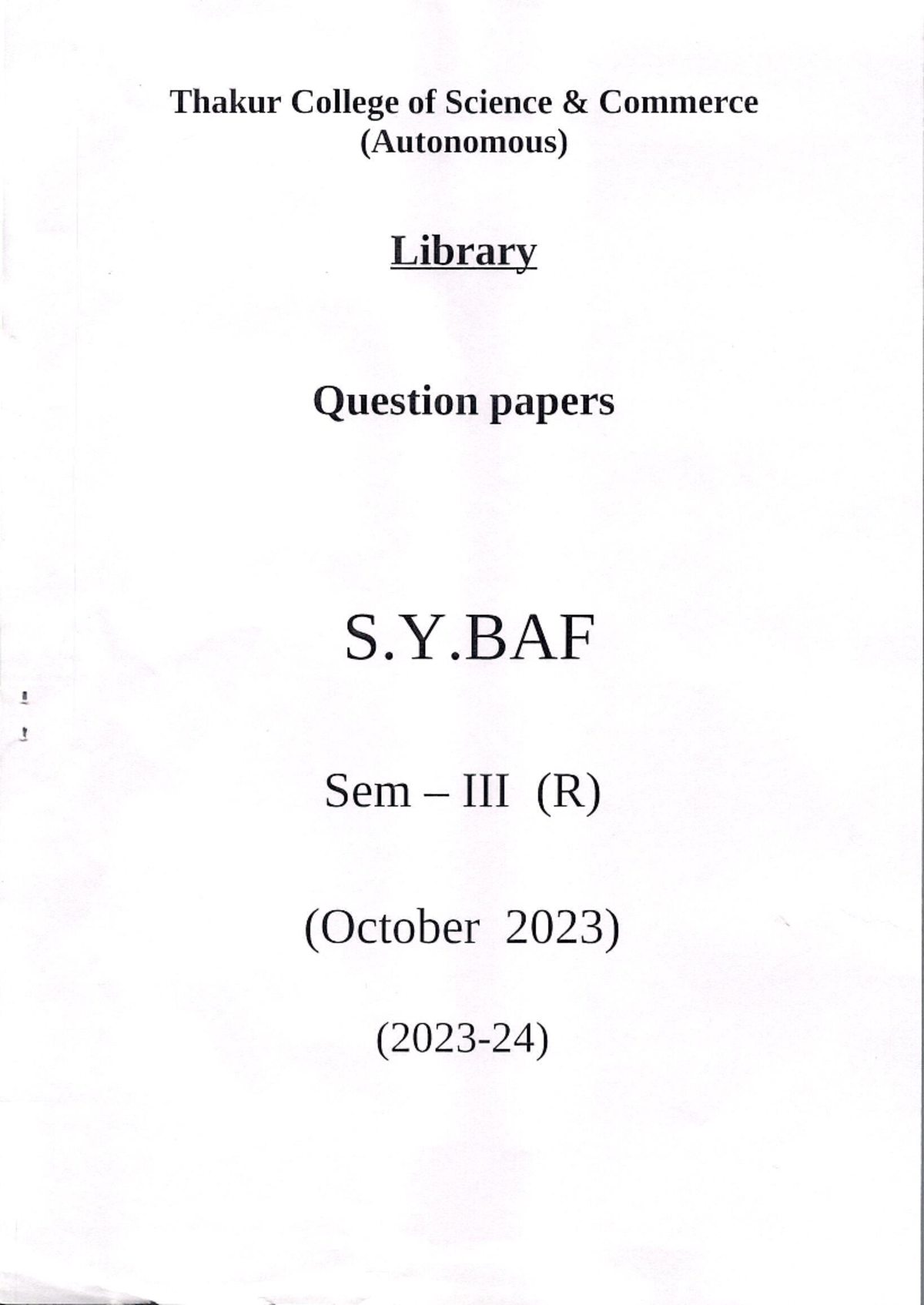 Sybaf Sem III Oct 2023 0001 - Thakur College of Science Commerce ...
