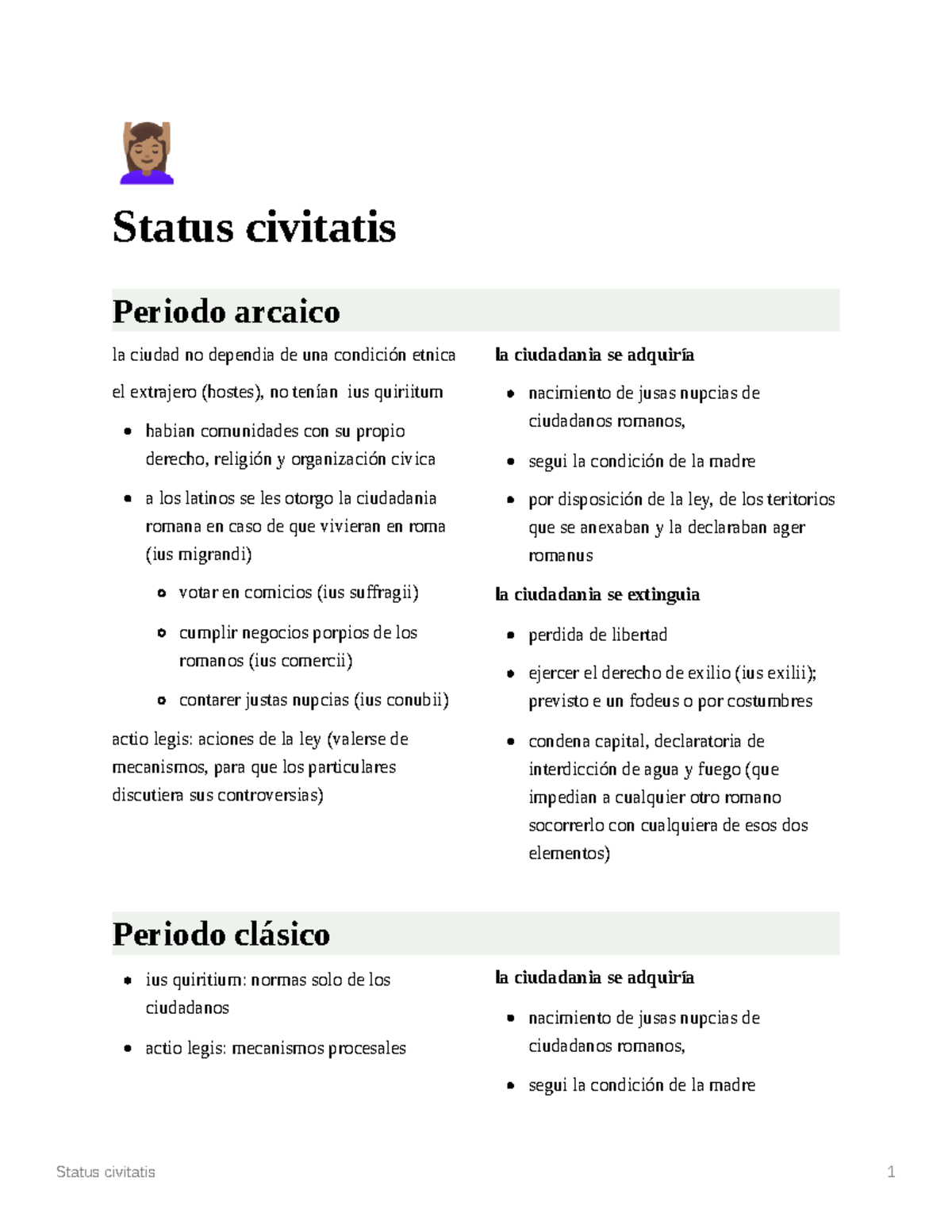 Status civitatis - Profesro Yesid - Status civitatis 1 Status civitatis ...