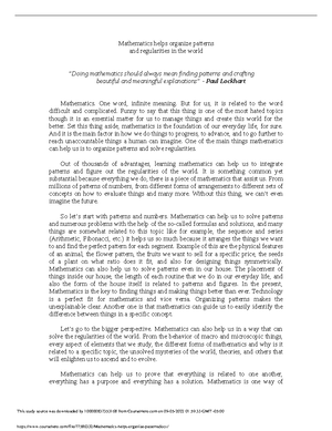 RRL-capstone - RRL-capstone - RRL Relationship of Math-Anxiety and ...