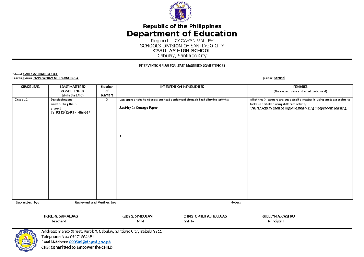 Information and Communications Technology Report - Republic of the ...