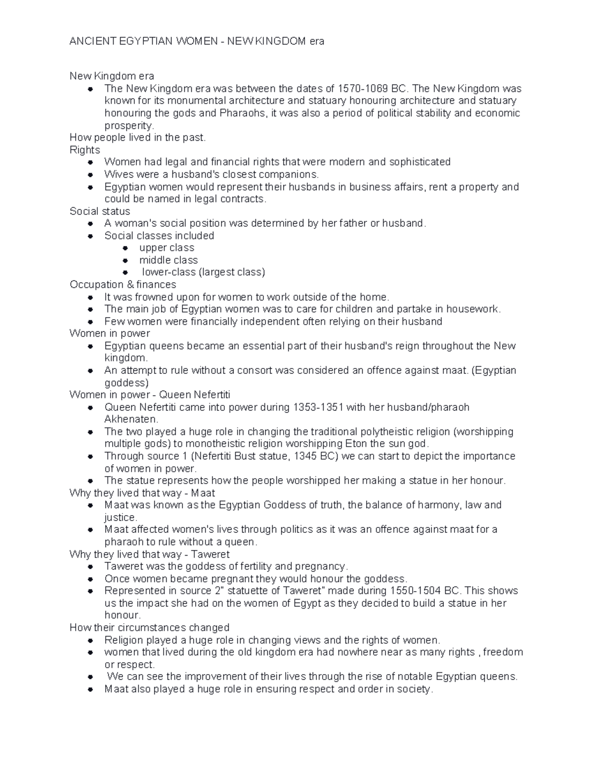 Women in Ancient Egypt - ANCIENT EGYPTIAN WOMEN - NEW KINGDOM era New ...