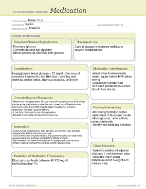 ATI template Acetaminophen - ACTIVE LEARNING TEMPLATES THERAPEUTIC ...