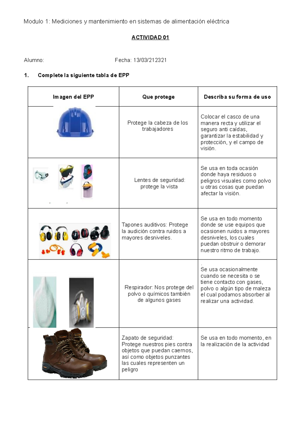 Act 1 cet - SADSA - Modulo 1: Mediciones y mantenimiento en sistemas de alimentación eléctrica ...