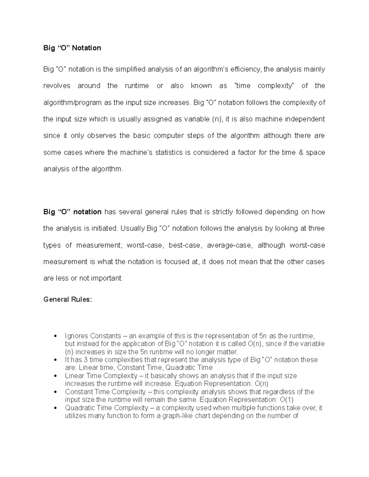 BIG-O- Notation - Computer Engineering Subject .. Data Structures and ...