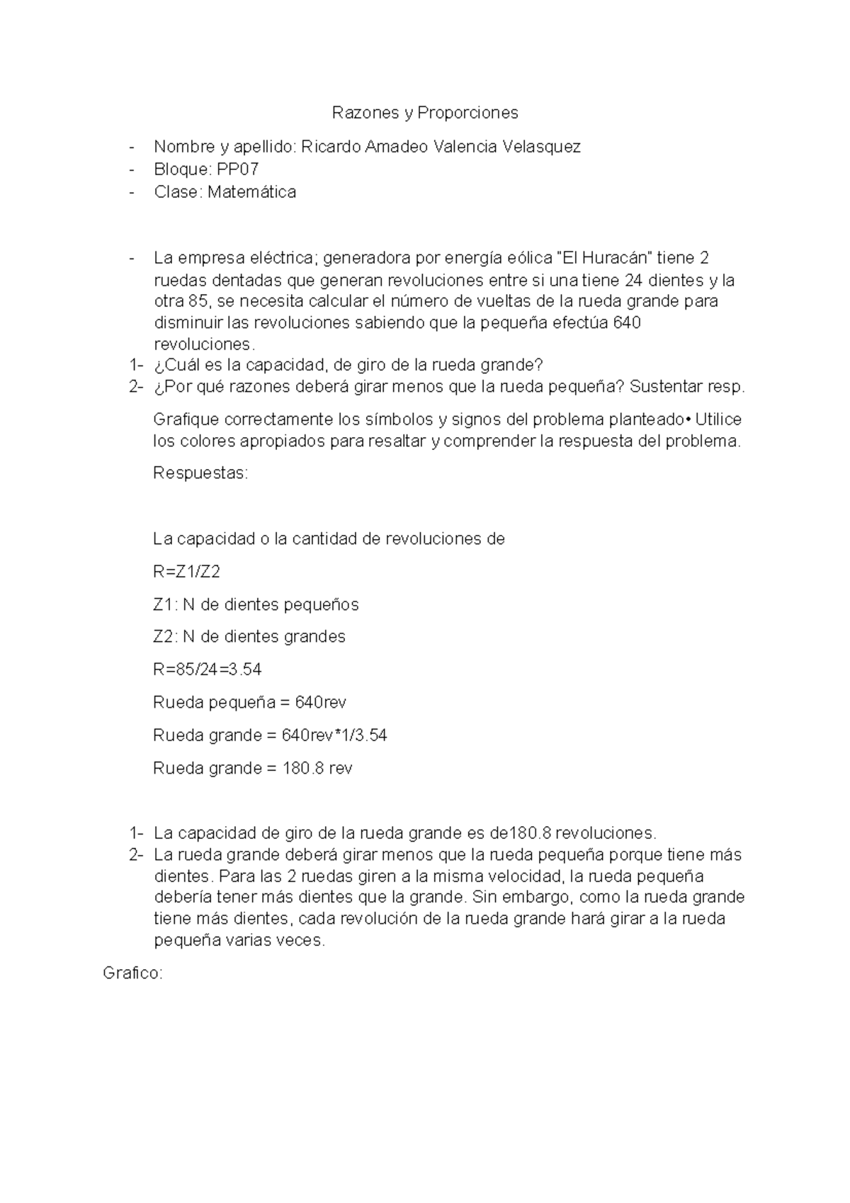 Razones y Proporciones - Entregable N°2 - Razones y Proporciones Nombre ...