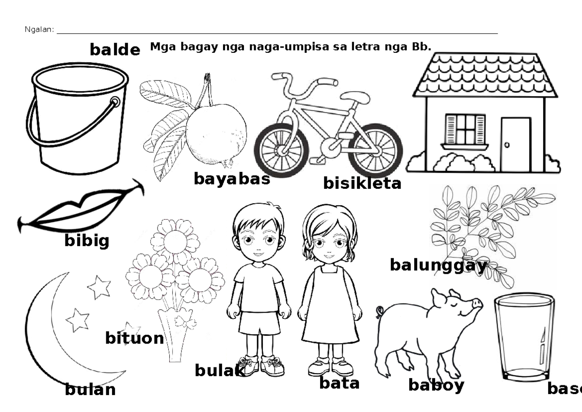 B things coloring - Bachelor of Elementary Education - Ngalan: - Studocu