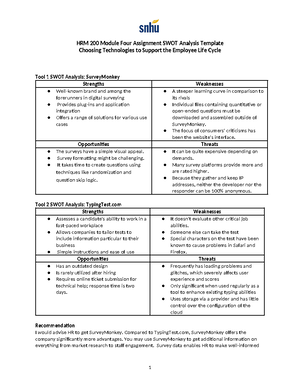 HRM 200 Project Two - hr overview - HRM 200 Project Two Sherry Shepard ...
